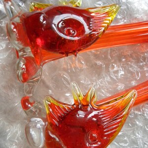 Fluted Red Glass Fish Vase, Vintage Murano Ruby Red Tulip Glass Vase ...