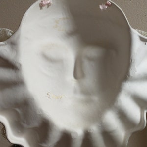 Vintage Handmade Pierrot Clown Hanging Face Mask, French Pierrot ...