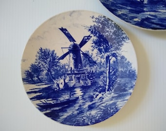 Antique Delft Blue Villeroy Boch Blue Flow Wall Plate Country | Etsy