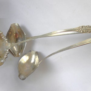 Oneida Silversmiths Silver Plated Punch Ladle, Long Silver Punch Ladle ...