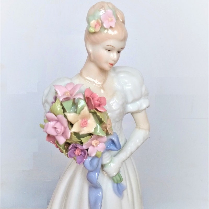 Porcelain Lady Figurines - Etsy