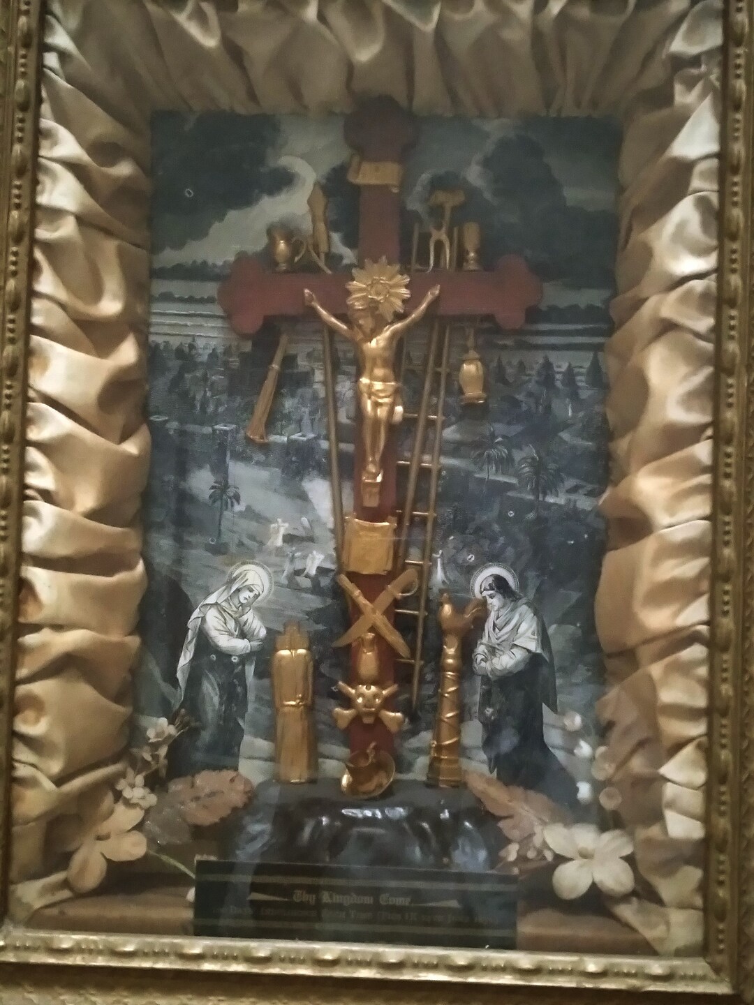 Antique Religious Crucifixion Shadow Box Arma Christi Shadow - Etsy