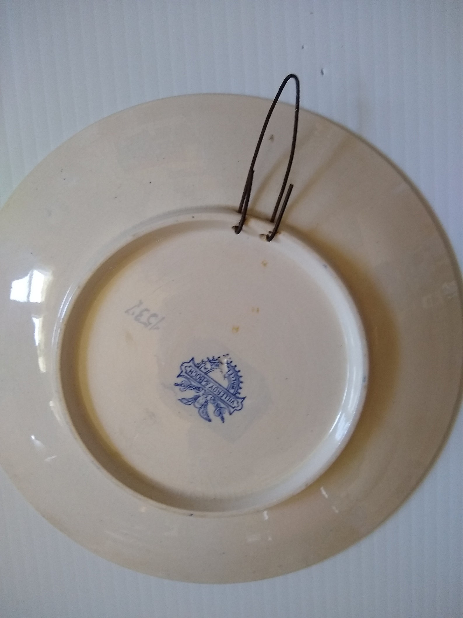 Antique Delft Blue Villeroy Boch Blue Flow Wall Plate Country | Etsy