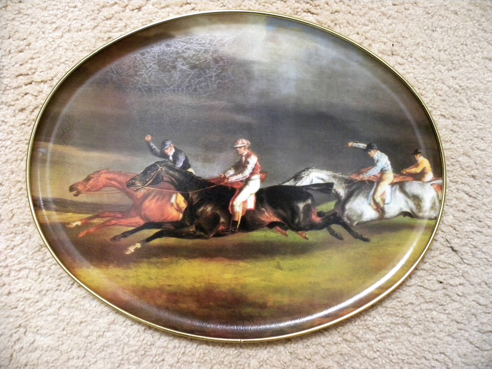 Fox Hunting Scene Bar Tray Vintage English Serving Tray With - Etsy