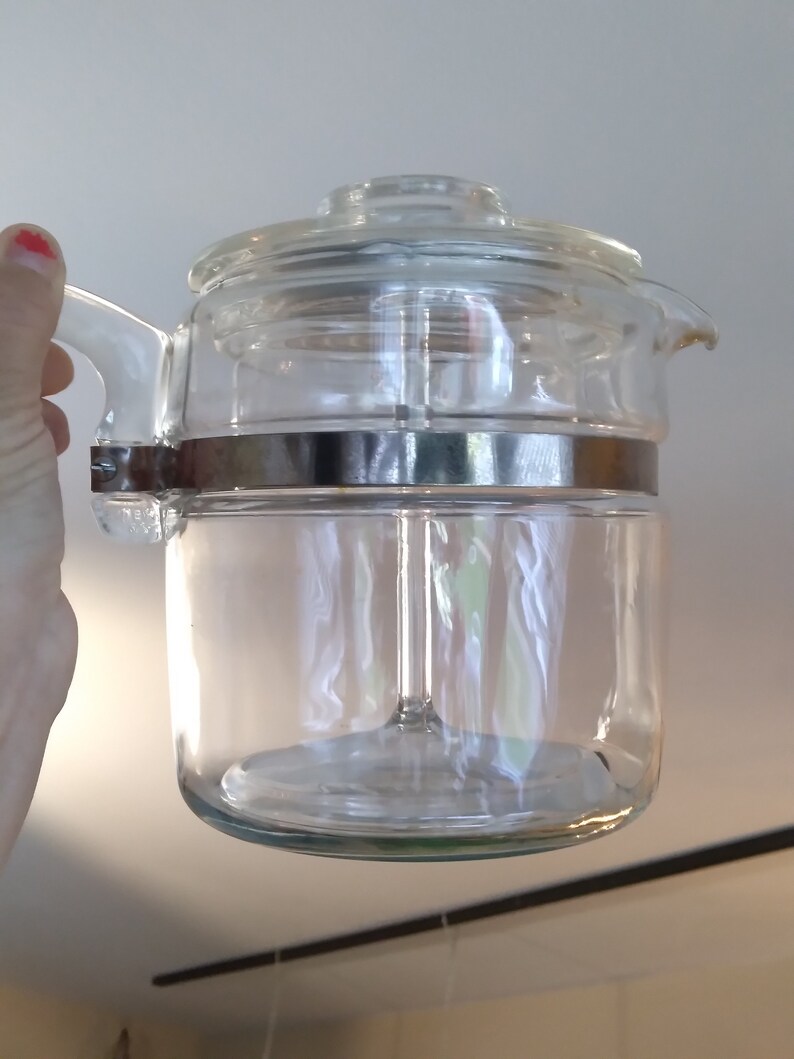 Vintage Pyrex Glass Coffee Pot 6 Cup Pyrex Coffee Maker - Etsy