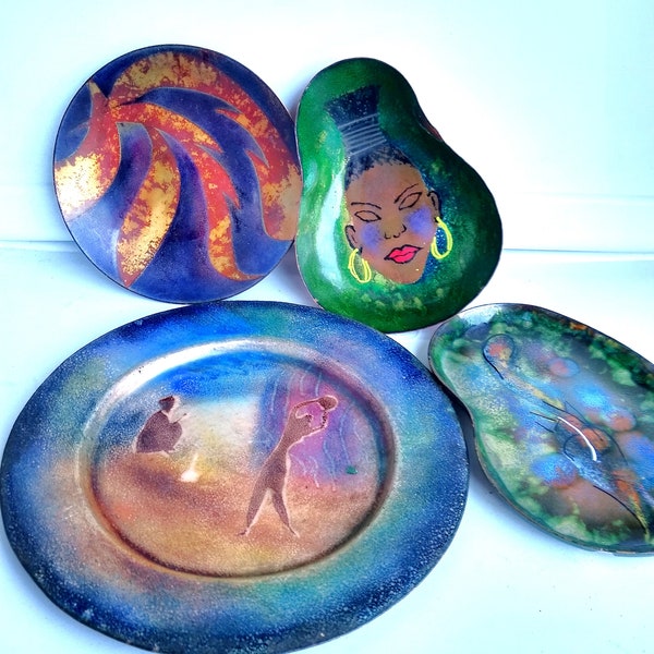 Enamel Copper Plate - Etsy