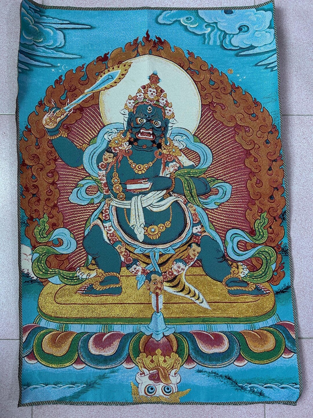 Tibet Buddha Thangka Print Scroll Buddha Life Painting Art Tibetan Wall ...