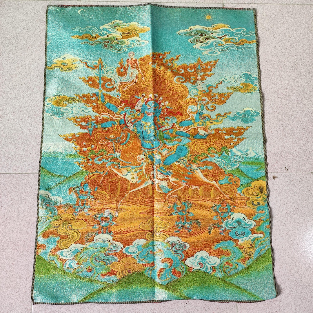 Buddhism Kuan-yin Thangka Print Scroll Buddha Life Painting Art Tibetan ...