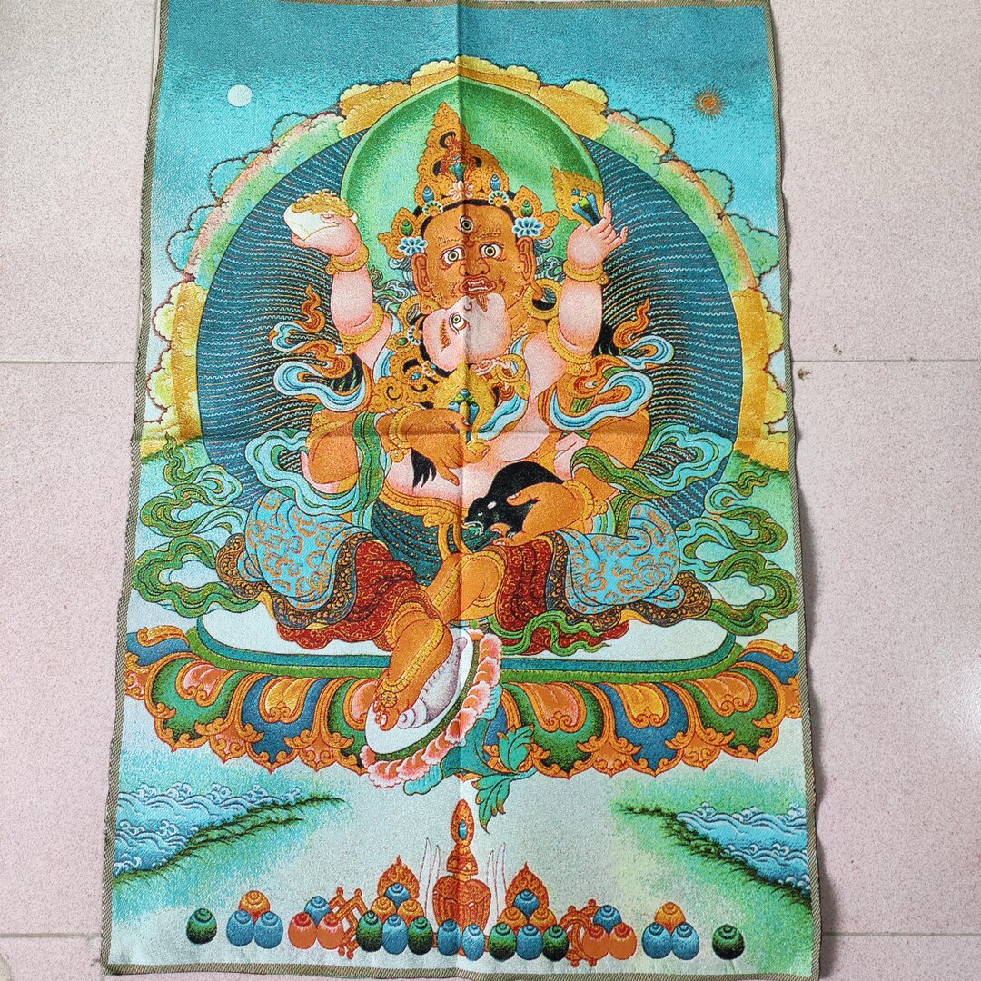 Buddhism Guan-yin Thangka Print Scroll Buddha Life Painting Art Tibetan ...