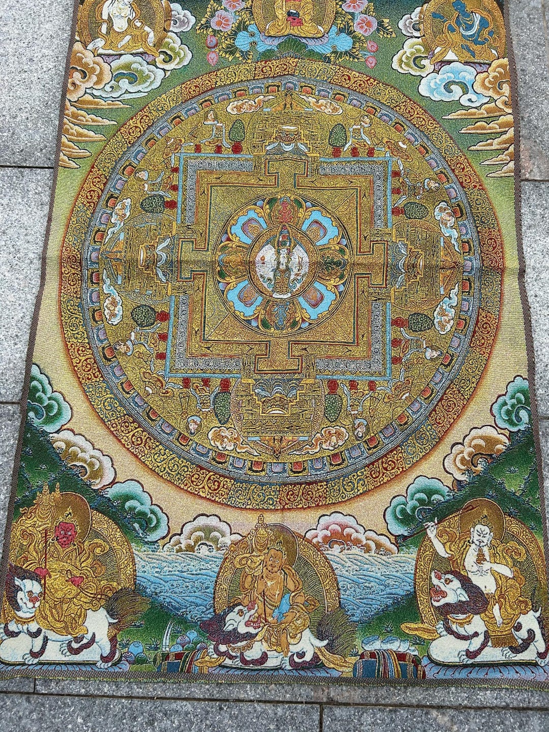 Tibet Sakyamuni Thangka Print Scroll Buddha Life Painting Art Tibetan ...