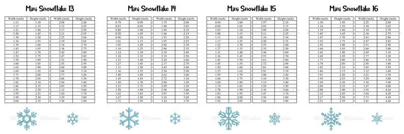 Set Mini Snowflakes Embroidery, Mini Snowflakes Embroidery , Set ...
