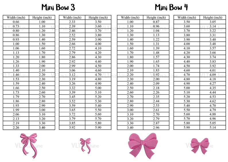 Set Mini Bow Embroidery, Set Bow Embroidery Design, Mini Bow Machine ...