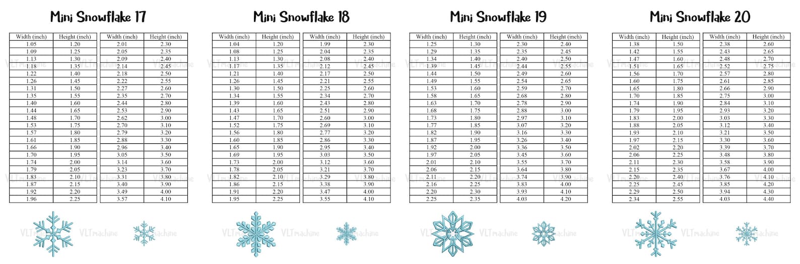 Set Mini Snowflakes Embroidery, Mini Snowflakes Embroidery , Set ...