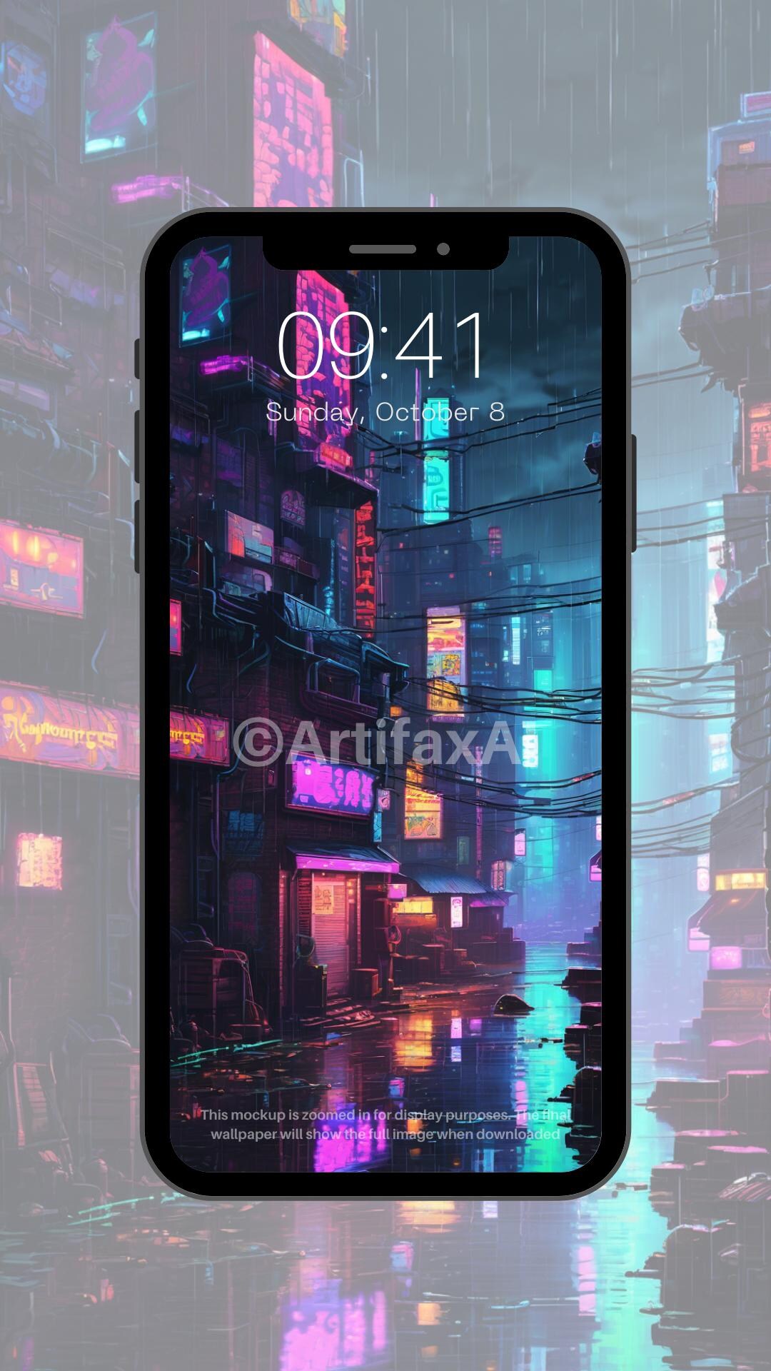 Cyberpunk Slums in the Rain | High-quality Pixel Art Phone Wallpaper - Etsy