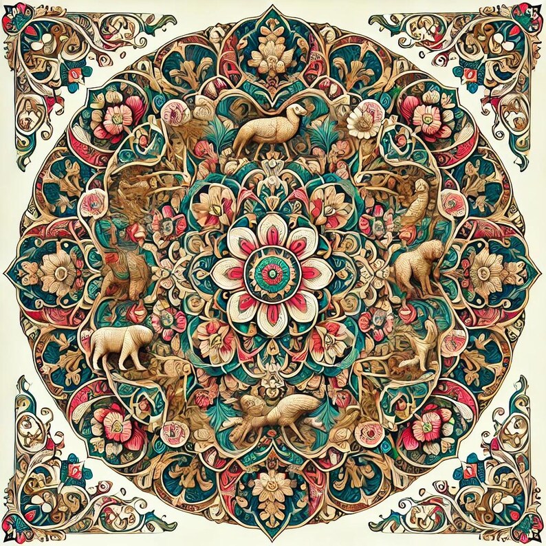 50 - Nature Mandalas T-shirt Design Bundle, 50 Mesmerizing Files, for ...