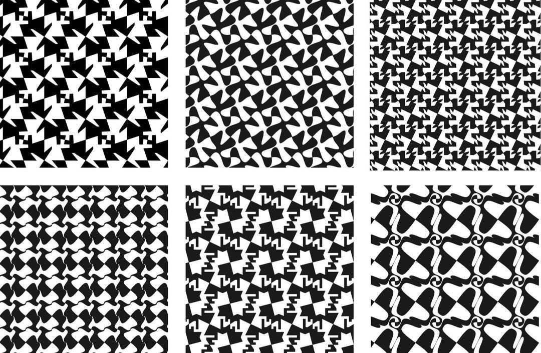 Set of Tessellation Pattern SVG, Pattern Cut Files, Laser SVG, CNC ...