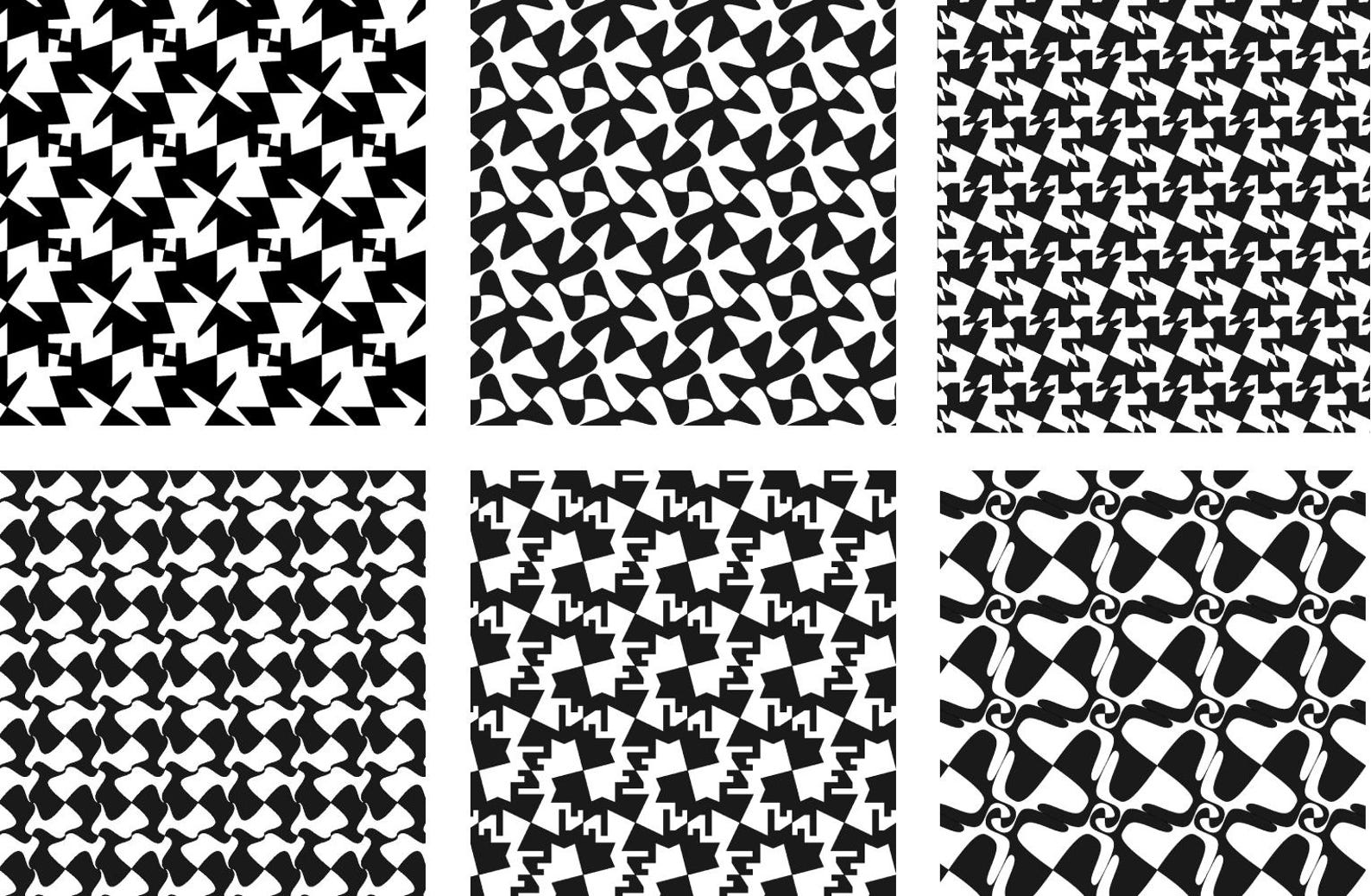 Set of Tessellation Pattern SVG, Pattern Cut Files, Laser SVG, CNC ...