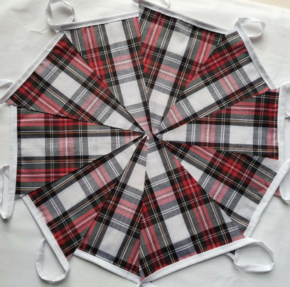 Mixed Tartan Fabric Garland Bunting 8ft 2.5m Vintage Style - Etsy UK