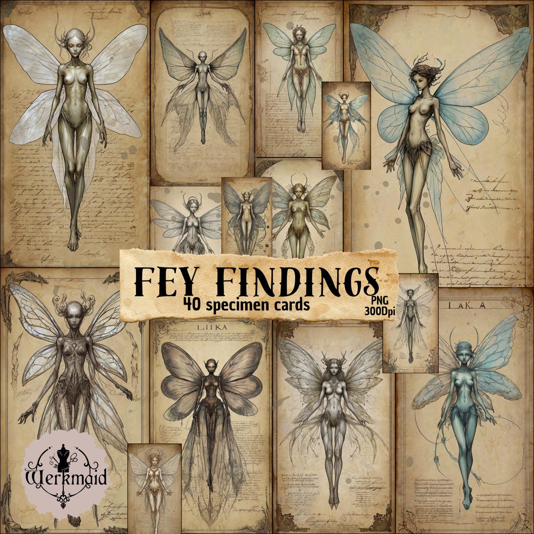 Fey Findings 60 Specimen Cards - Etsy