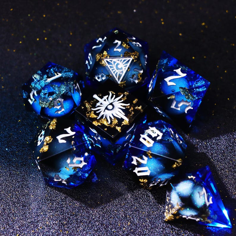 Mystery Liquid Core Dnd Dice Set for Magic Game, Full Dungeons and ...