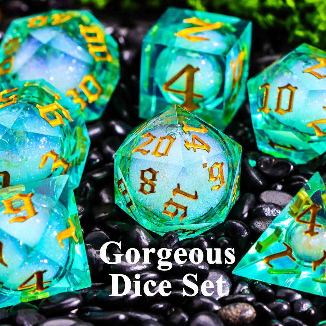Liquid Core Dnd Dice Set for RPG, D&D Dice D20 for RPG, Dungeons and ...