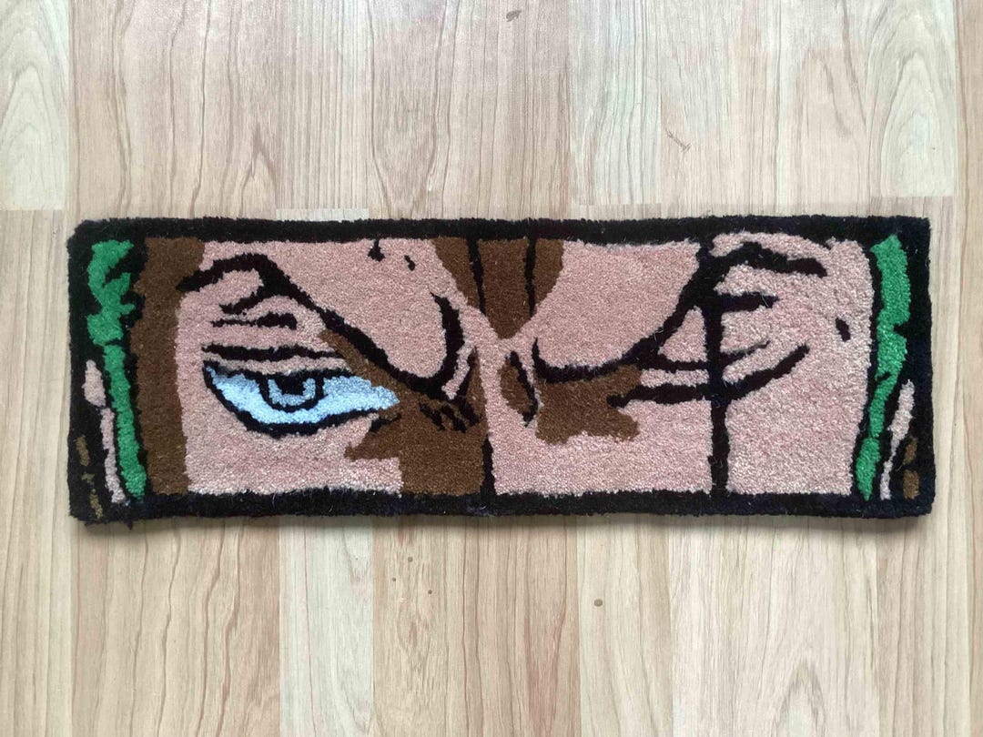 Zoro Keyboard Rug - Hand Tufted Anime Gaming Desk Mat, Customizable ...