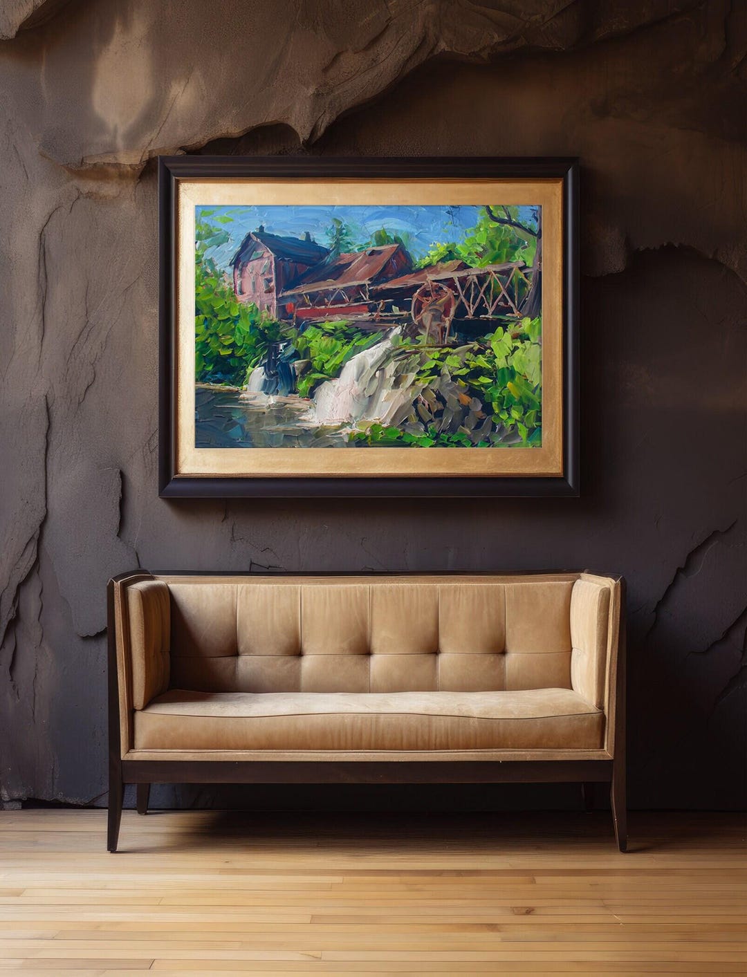 Yellow Springs Ohio Travel Print Poster Painting Yellow Springs Wall ...