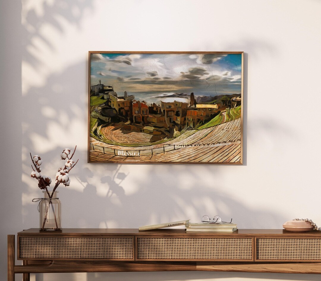 Messina Poster Painting Messina Poster Travel Print Messina Painting ...