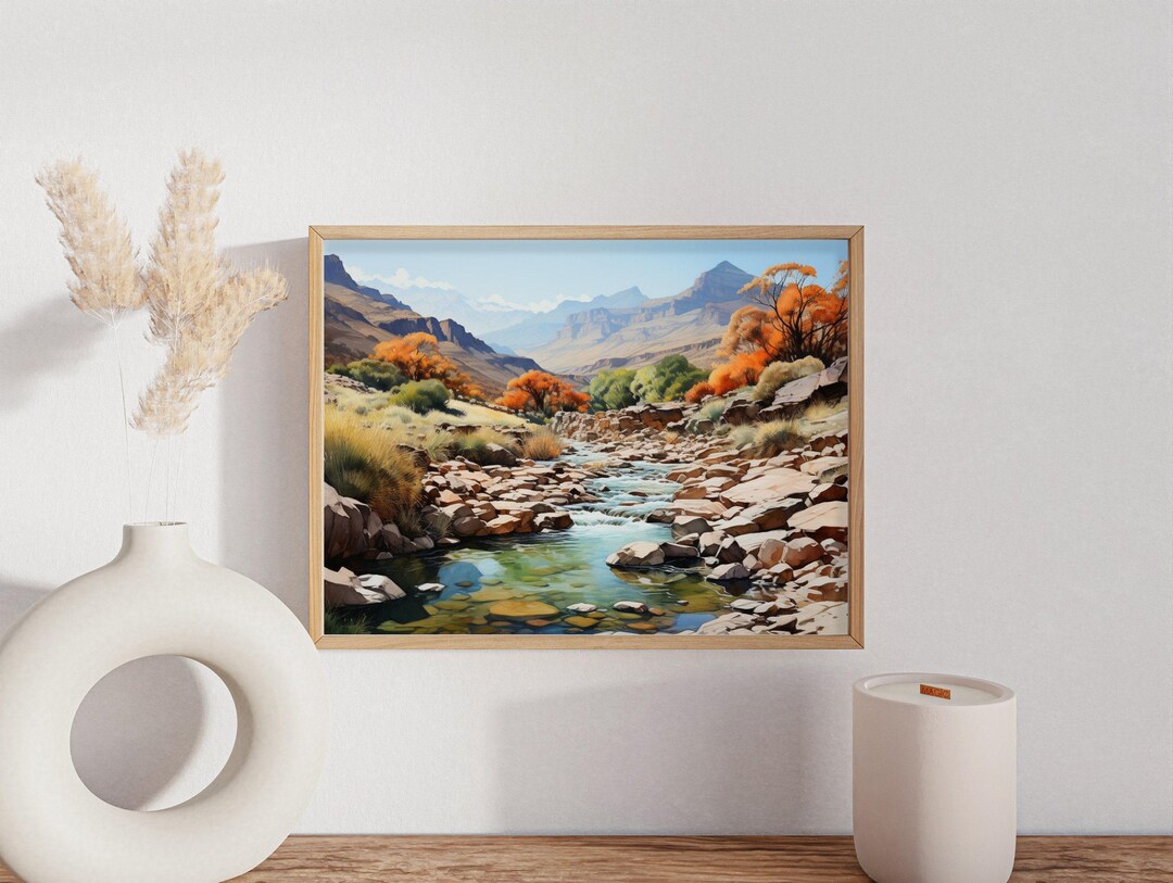 Copper Canyon Painting Copper Canyon Wall Art Copper Canyon Poster ...