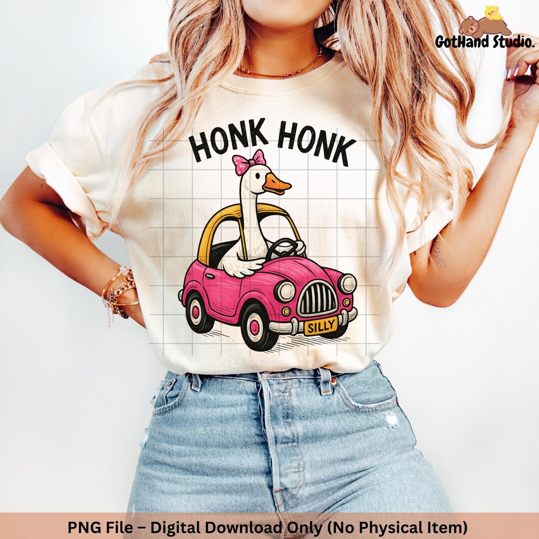 Funny Goose Driving Png,honk Honk Goose Driving Png,silly Goose Png for ...