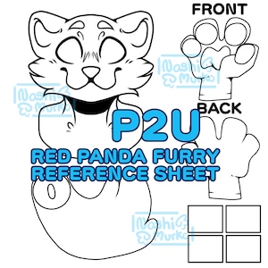 Red Panda Reference Sheet Furry - Etsy