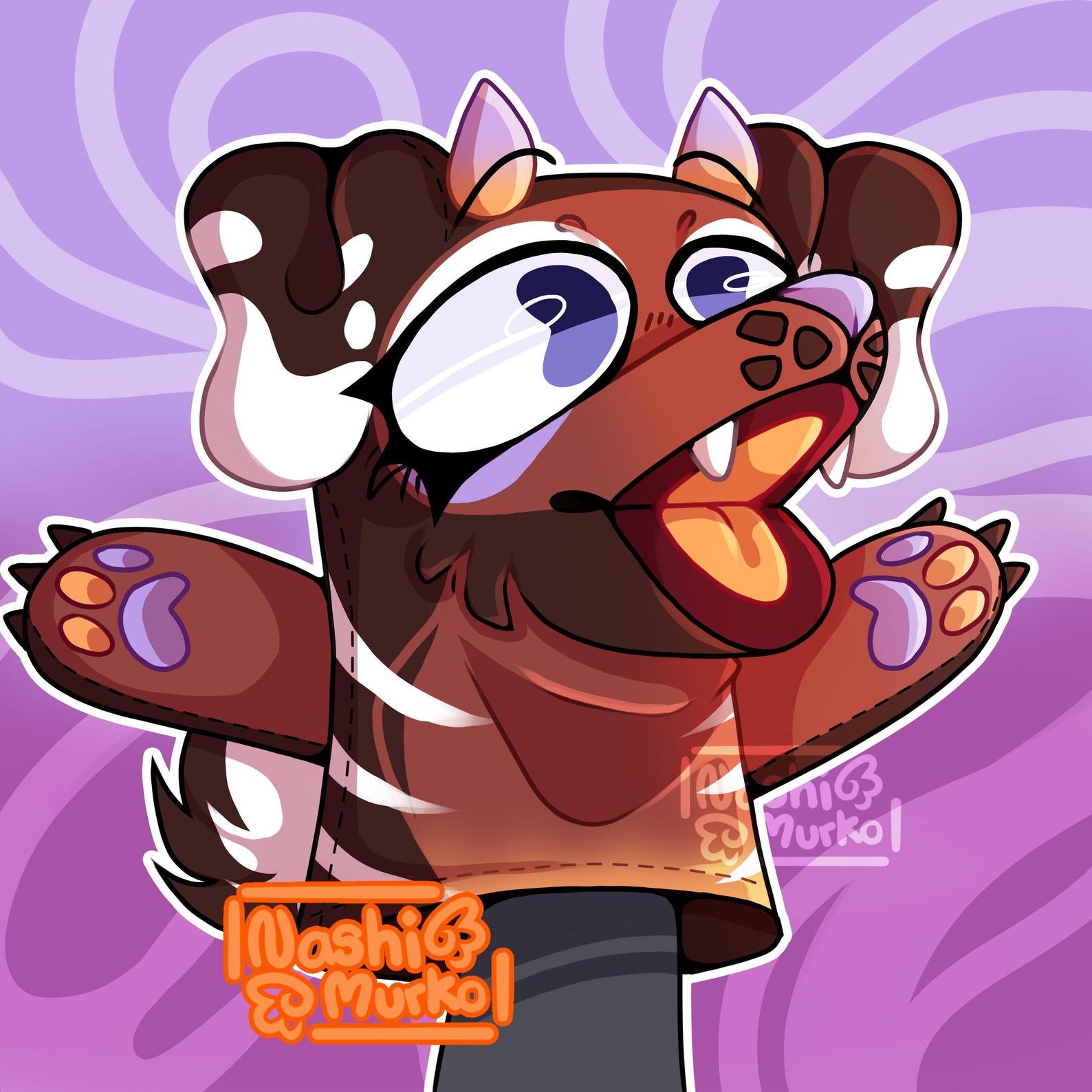 Furry Hand Puppet Puzzle Base | Mix and Match Fursona Line Art & Base ...