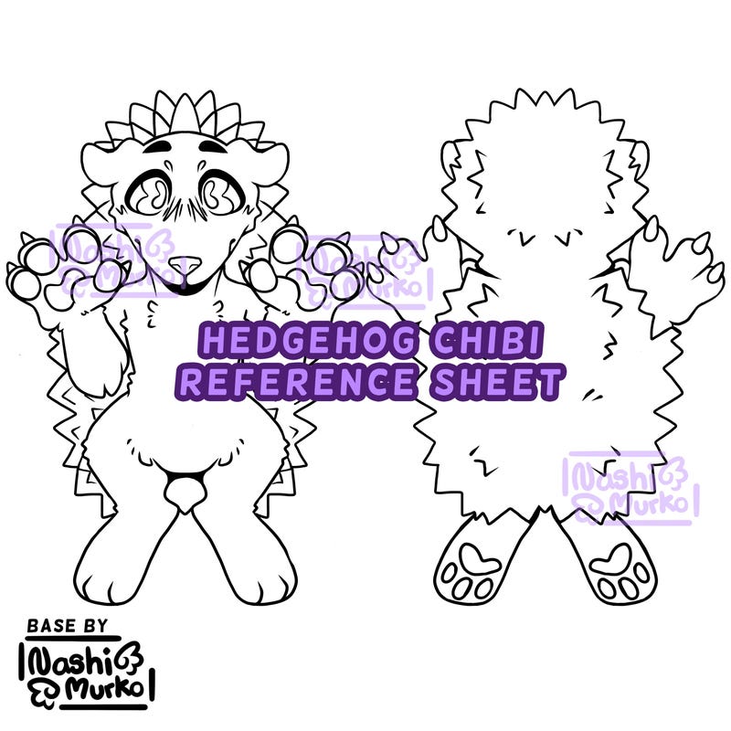 Hedgehog Fursona - Etsy