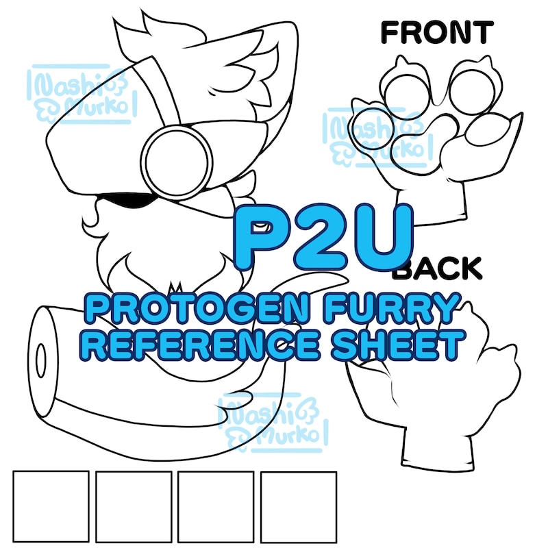 Protogen Reference Sheet Base - Etsy