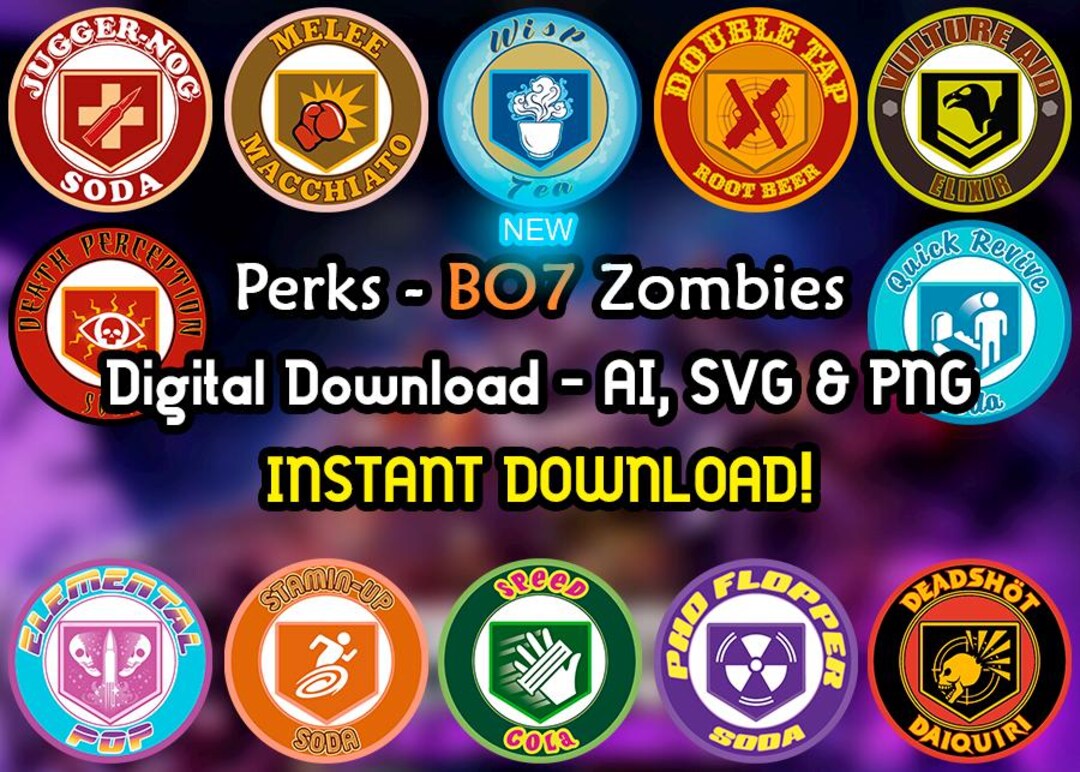 Perks BO7 - Soda Perk - Black Ops 7 Zombies - COD -ai - SVG - PNG - Etsy