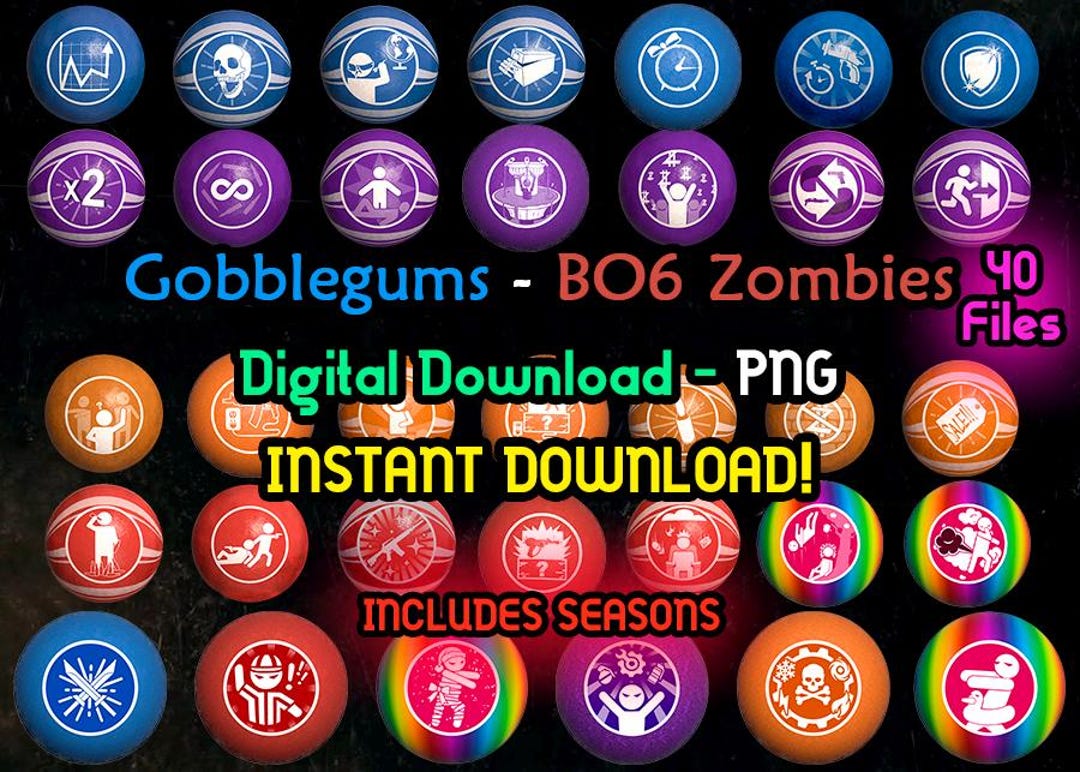 Gobblegums Black Ops 6 Zombies Icons - Gobblegums Zombies - BO6 Zombies ...