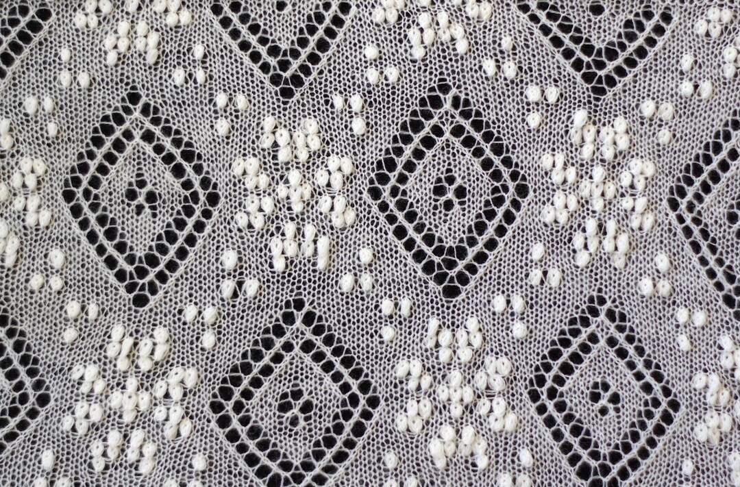 Centaurea Blossom Pattern Chart, Knitting Pattern for Haapsalu Shalw or ...