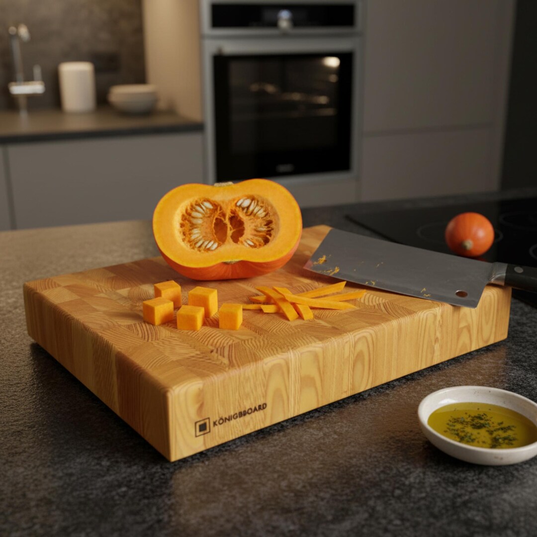 Solid Wood Chopping Board, Sturdy Kitchen Board, Handcrafted, Unique ...