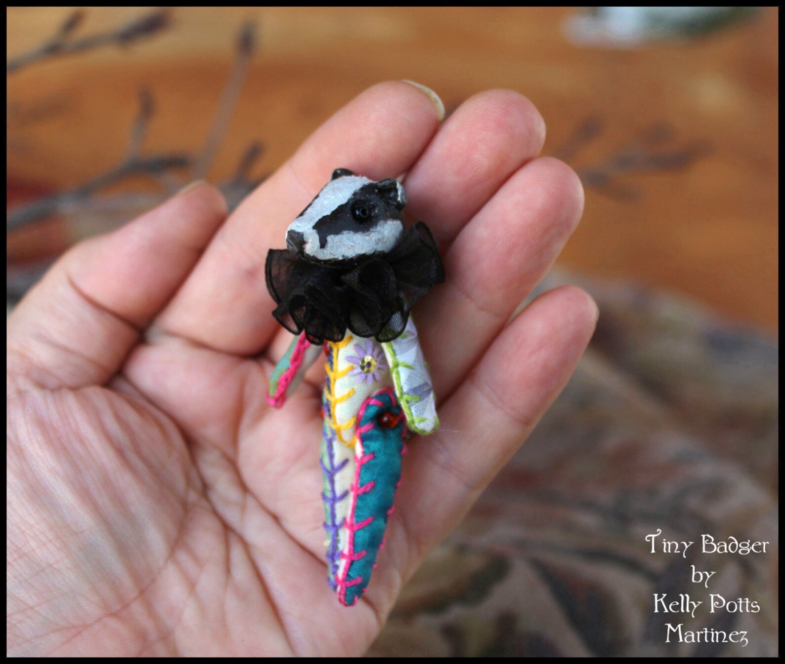 OOAK Miniature Badger Collectable Art Doll Mini Fantasy Art - Etsy