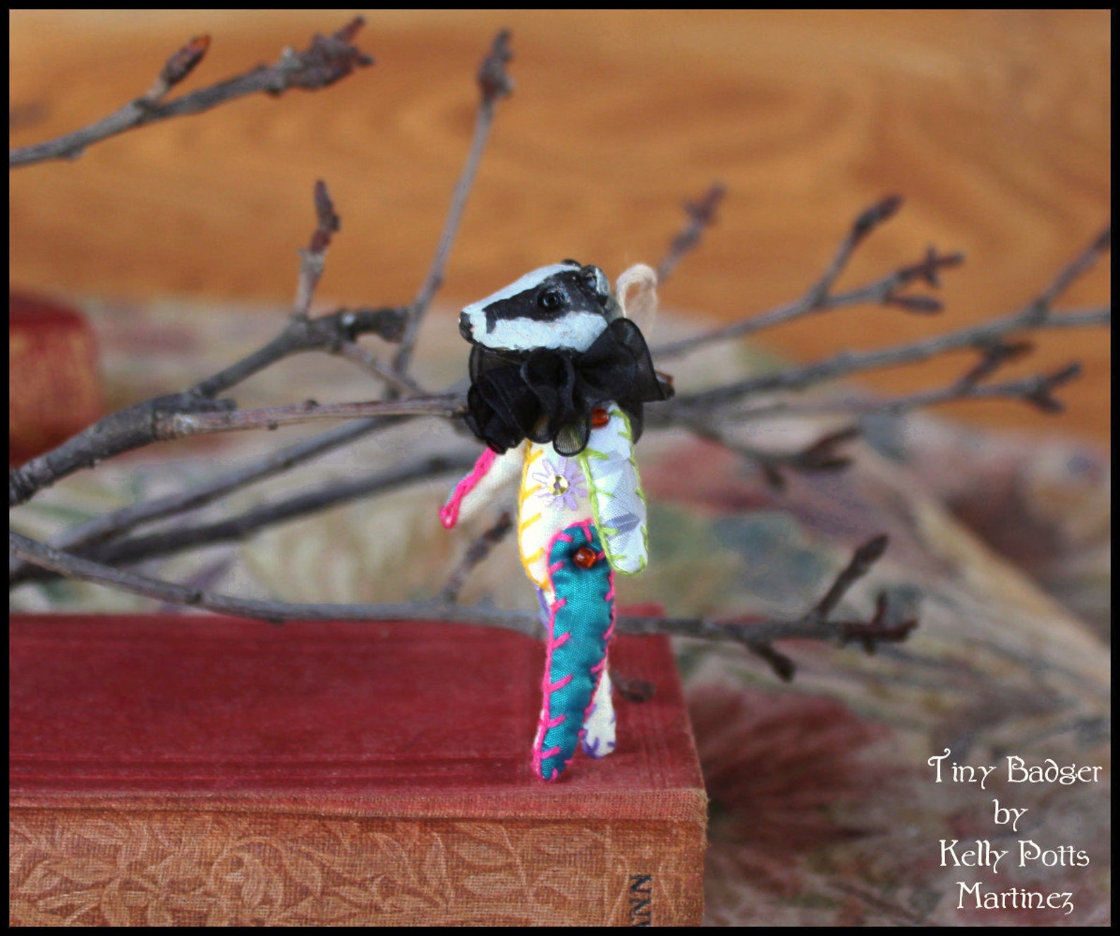 OOAK Miniature Badger Collectable Art Doll Mini Fantasy Art - Etsy