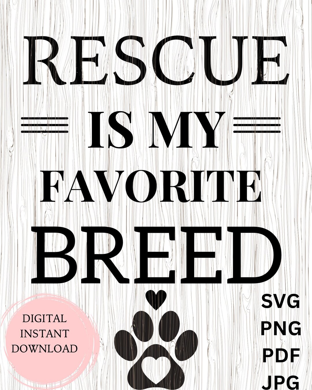 Dog Art Photo for Pet Lover Gift for Rescue Dog Printable for Animal ...