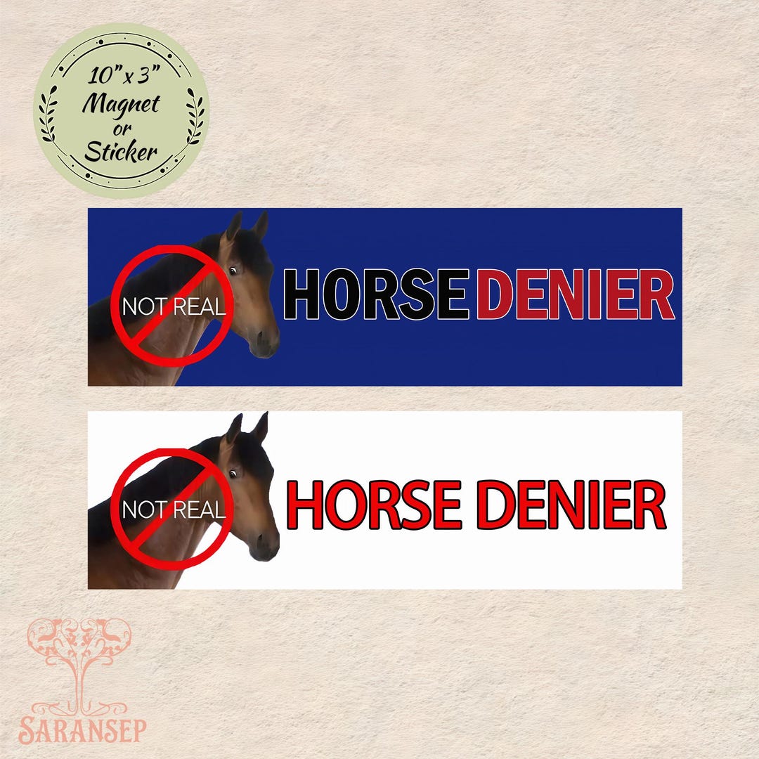 Horse Denier Personalized Car Decal,custom Text Vinyl Sticker,ideal for ...