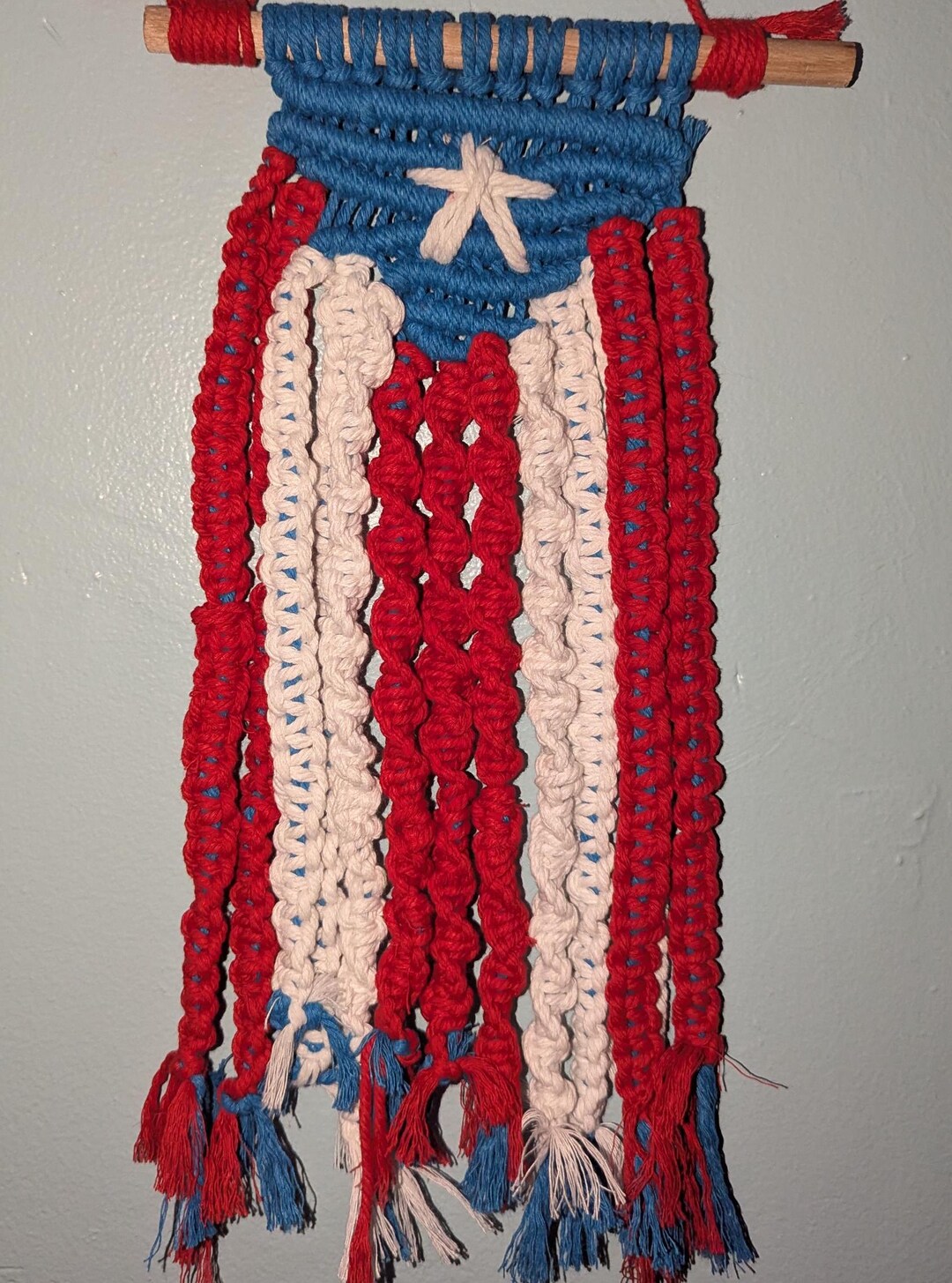 Hand Crafted Macrame Flags. - Etsy