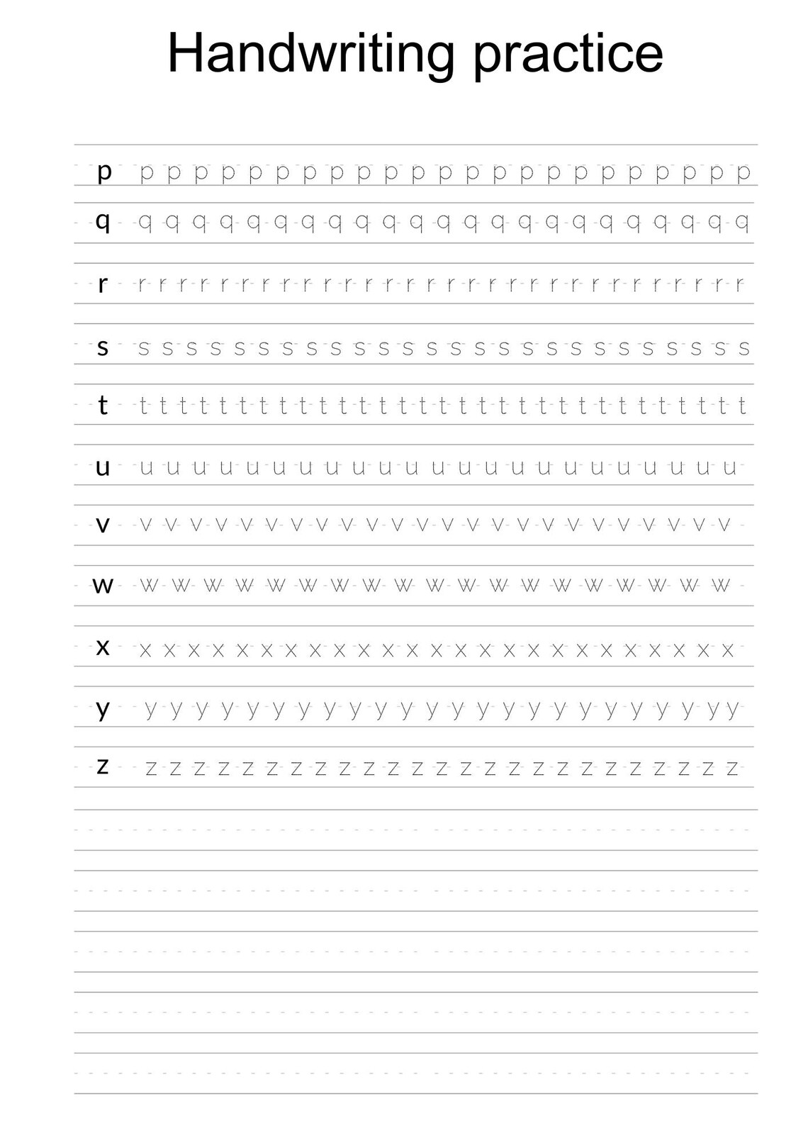 Handwriting Practice | Alphabet & Numbers 0-10 | Tracing Worksheets for ...