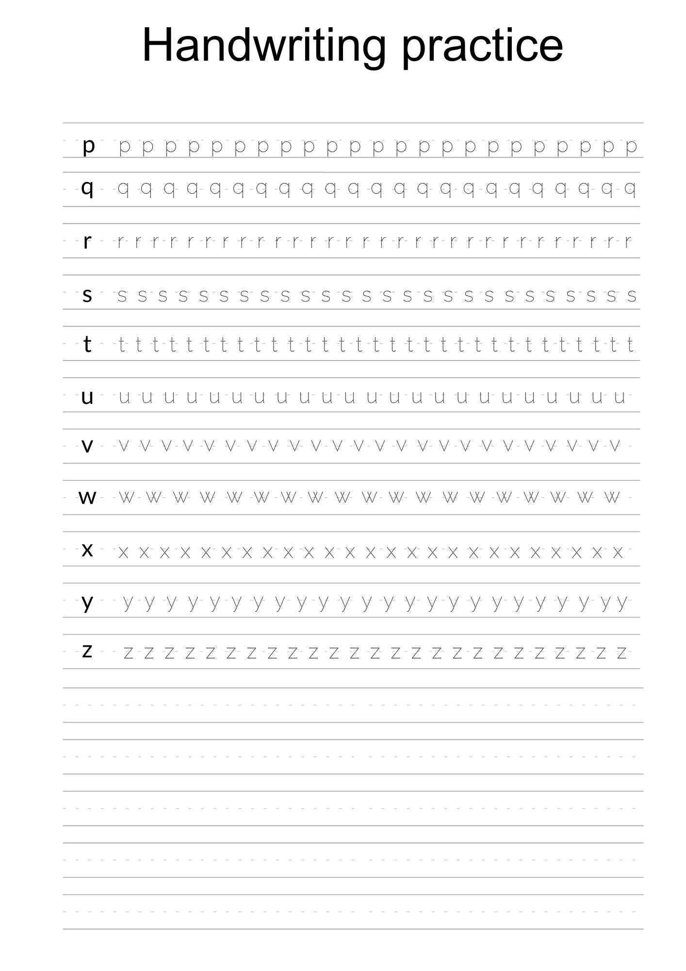 Handwriting Practice | Alphabet & Numbers 0-10 | Tracing Worksheets for ...