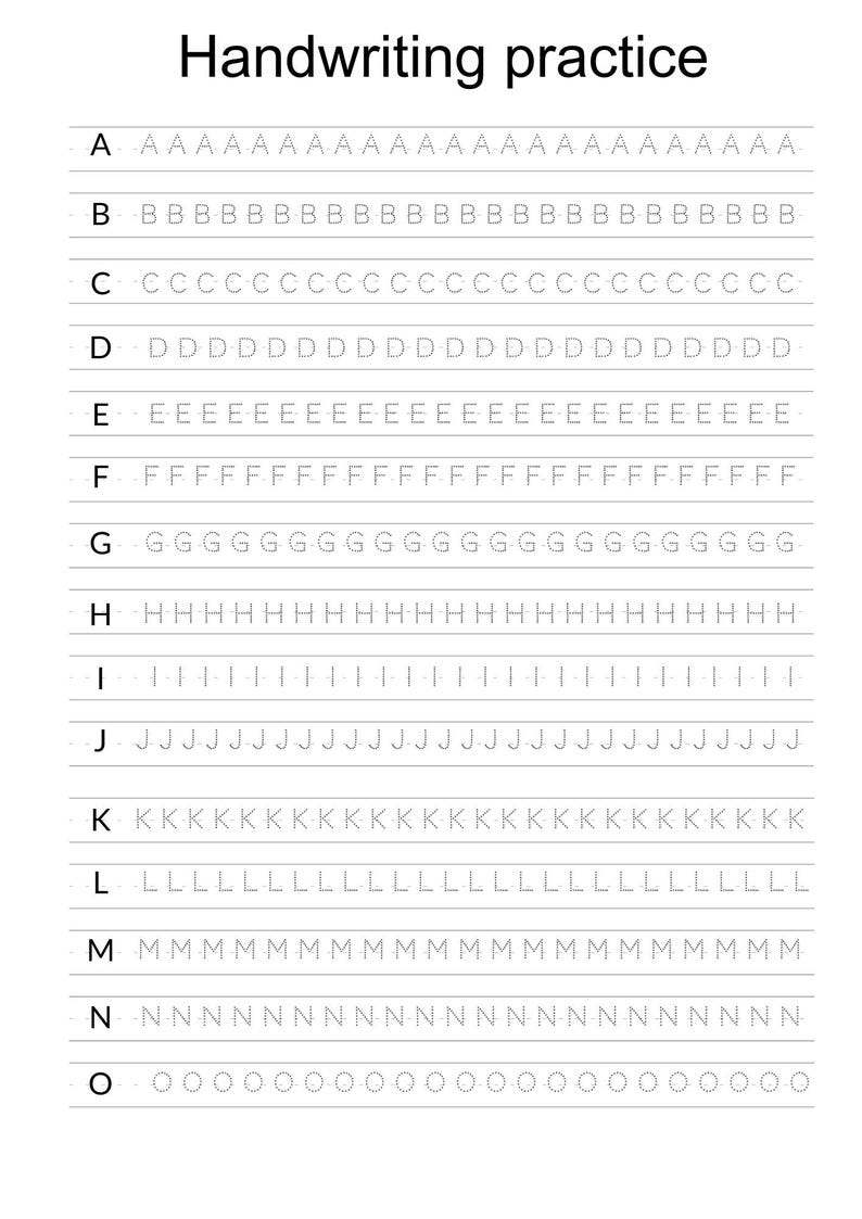Handwriting Practice | Alphabet & Numbers 0-10 | Tracing Worksheets for ...