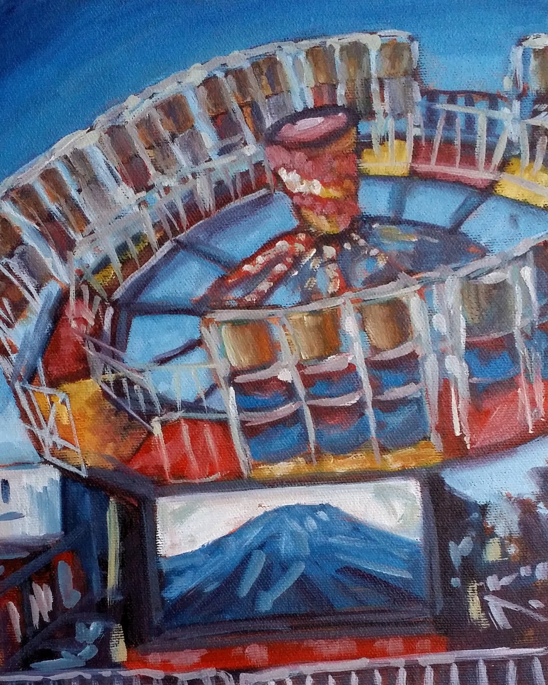 Wave Ryder | 10"x8" | Original Oil Painting - Etsy