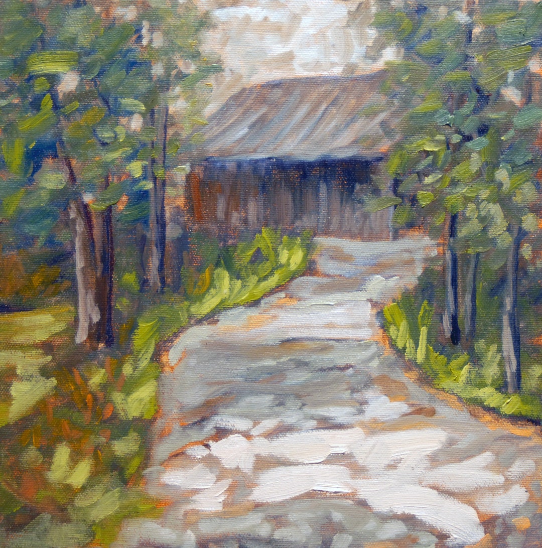 Looking Back, Ompah, ON 10x10 Original Oil Painting - Etsy