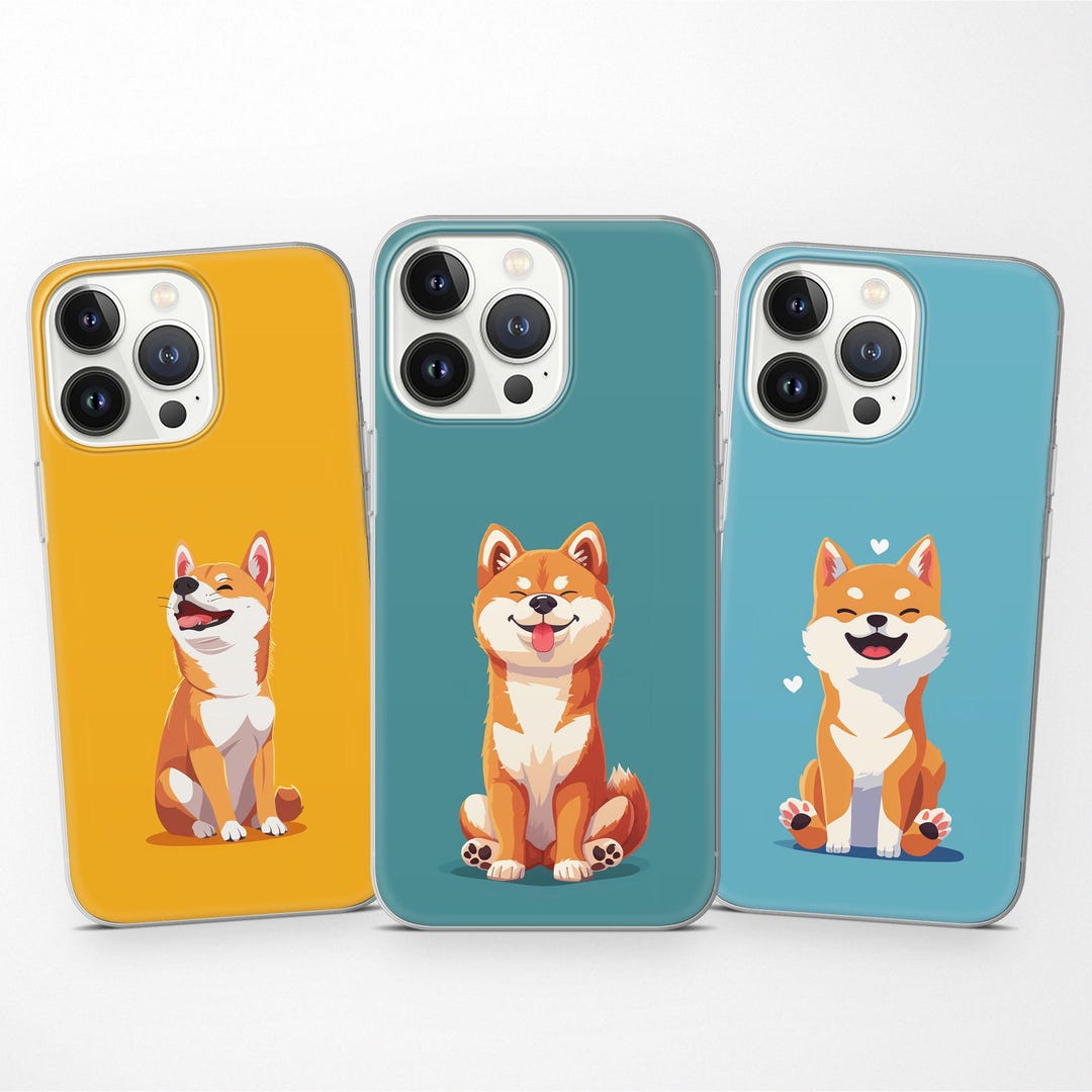Shiba Inu Phone Case for iPhone 16e Pro Max 15 14 13 12 Mini Xs Xr 7 SE ...