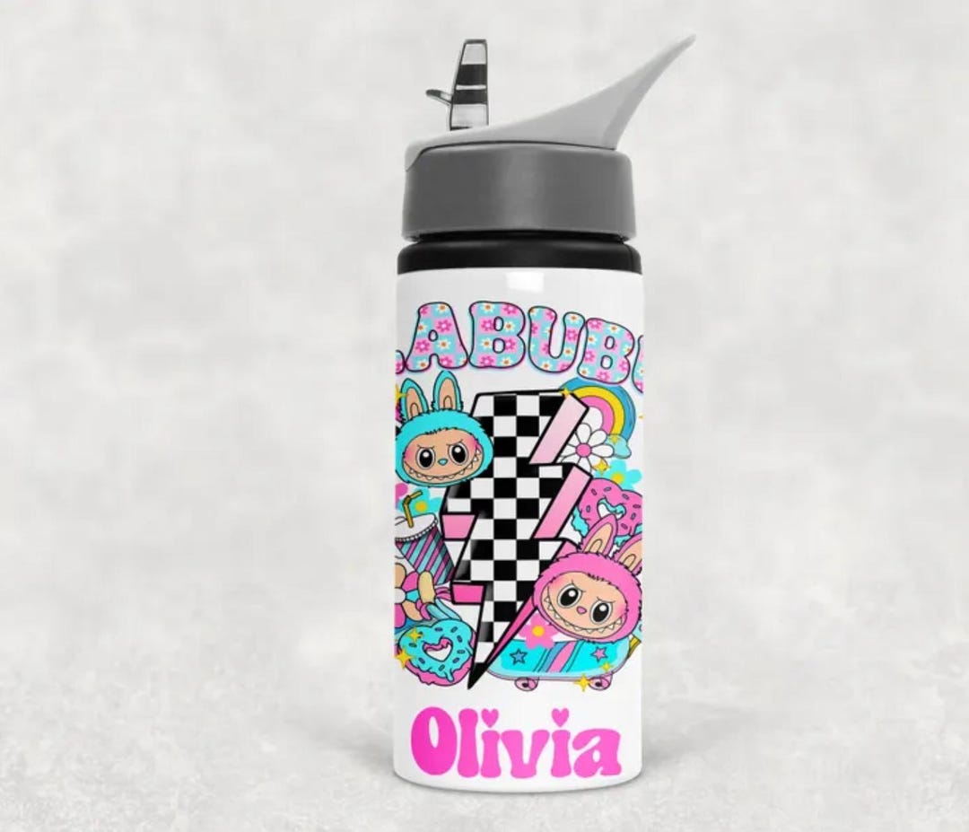 Personalized LABUBU Water Bottle: Kawaii Bunny Design, Bpa-free - Etsy
